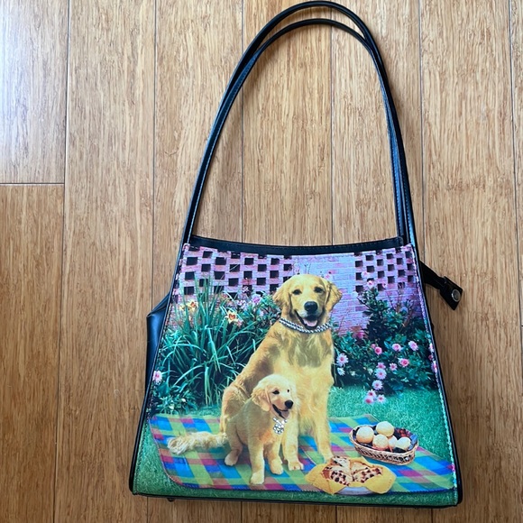 Bags | Golden Retriever Mom And Pup Shoulder Purse | Poshmark